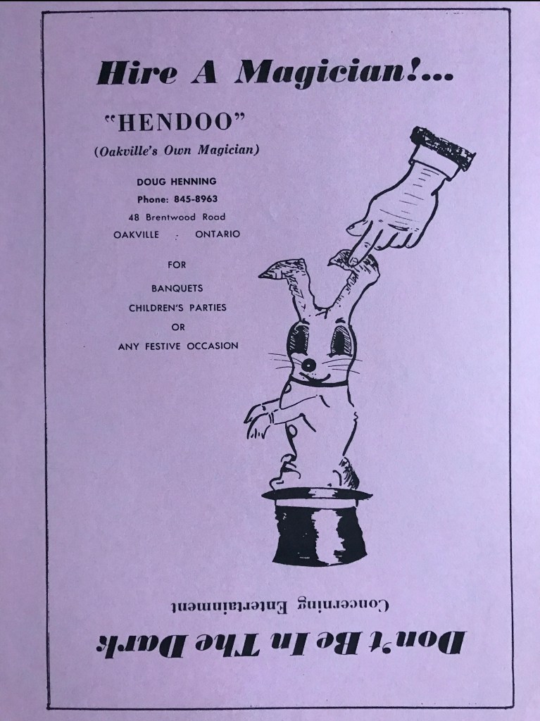 Vintage “Hendoo” For Hire Advertisement – THE DOUG HENNING PROJECT