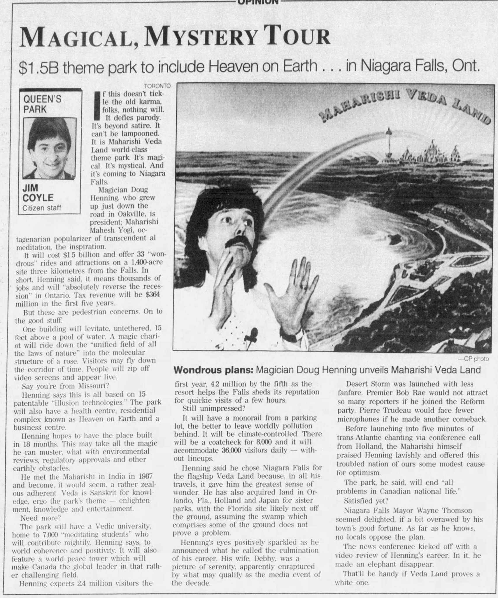 The Ottawa Citizen: March 19, 1992 – THE DOUG HENNING PROJECT