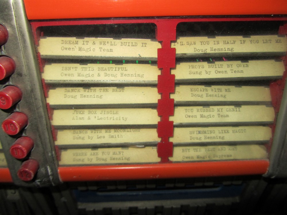 Fickle Nickel Juke Box Song Titles – THE DOUG HENNING PROJECT