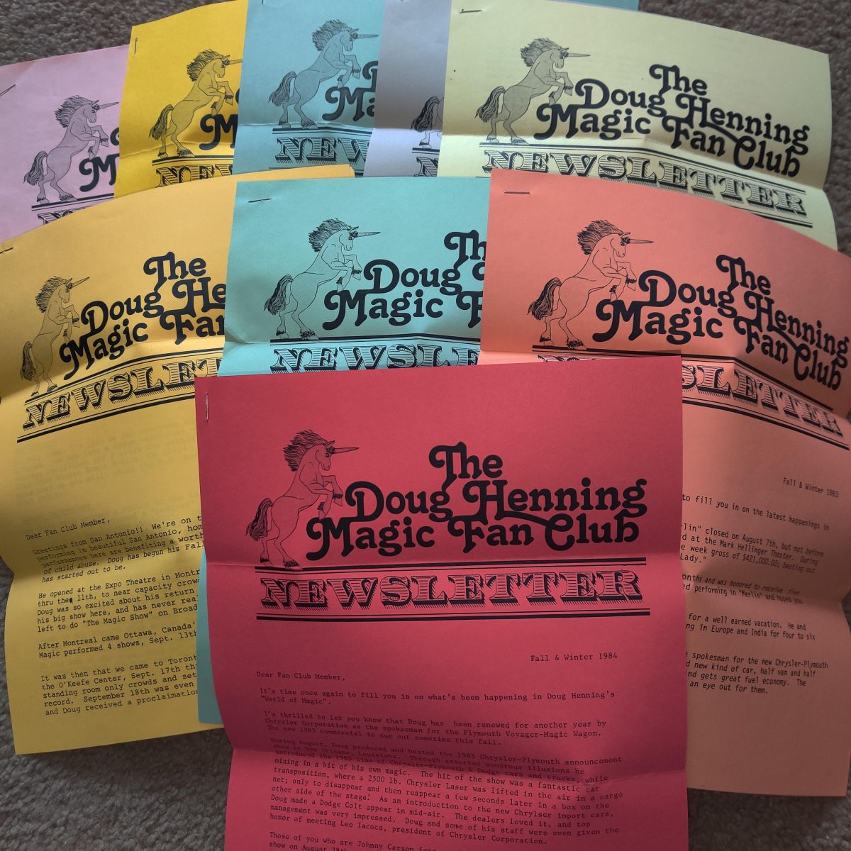 Doug’s Fan Club HQ Today – THE DOUG HENNING PROJECT