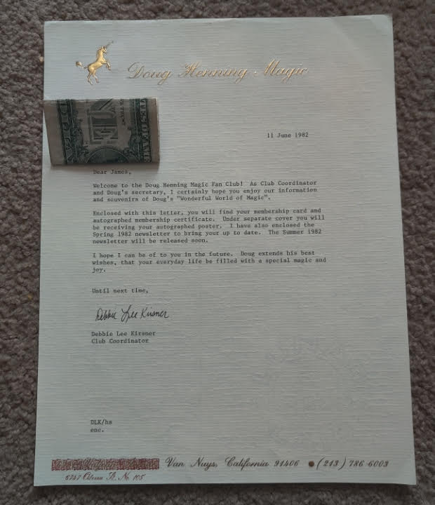 The Doug Henning Magic Fan Club: Follow Up – THE DOUG HENNING PROJECT