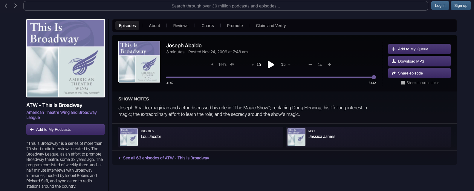 Joe Abaldo “This is Broadway” Radio Interview – THE DOUG HENNING PROJECT