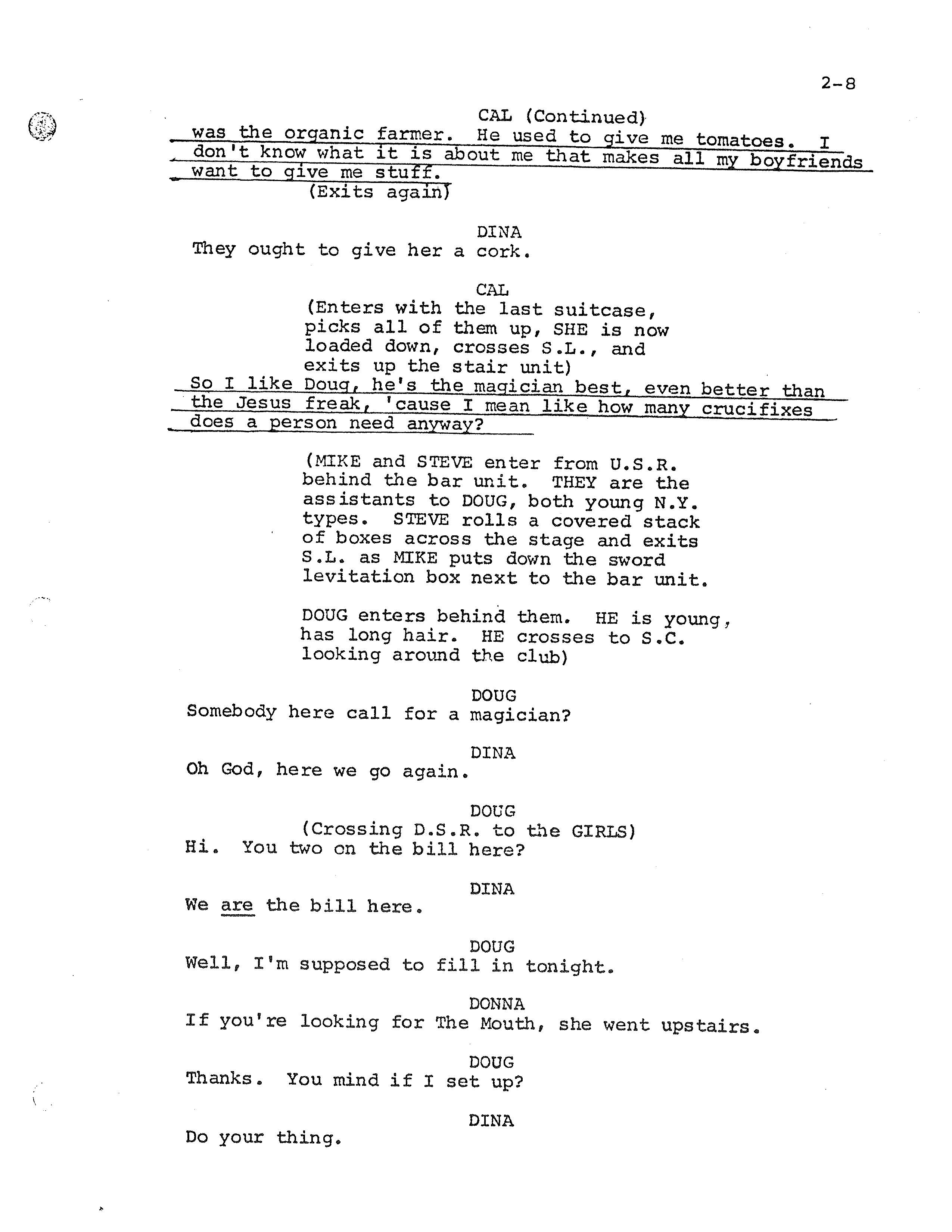 Complete “Magic Show” Libretto: Part:1 – THE DOUG HENNING PROJECT