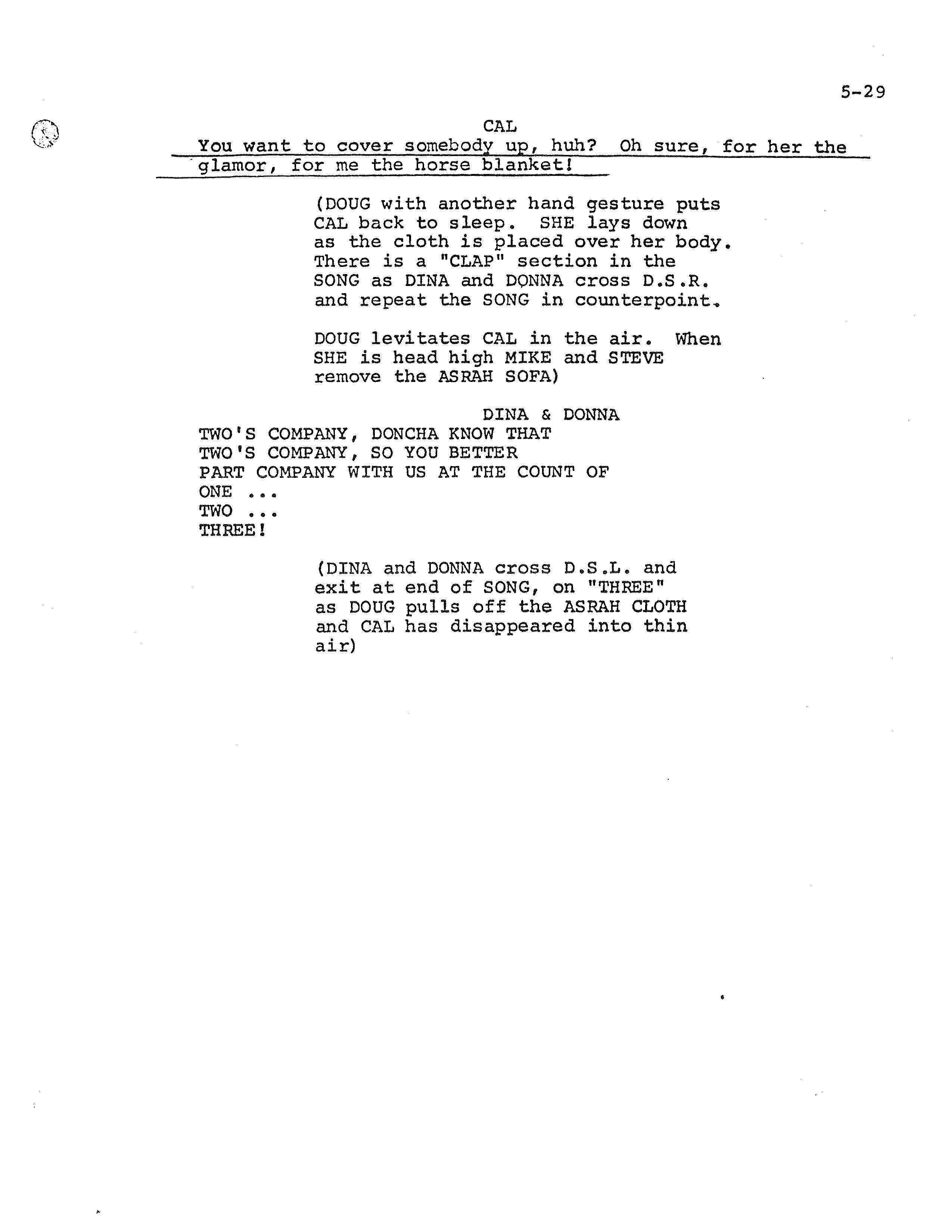 Complete “Magic Show” Libretto: Part:2 – THE DOUG HENNING PROJECT