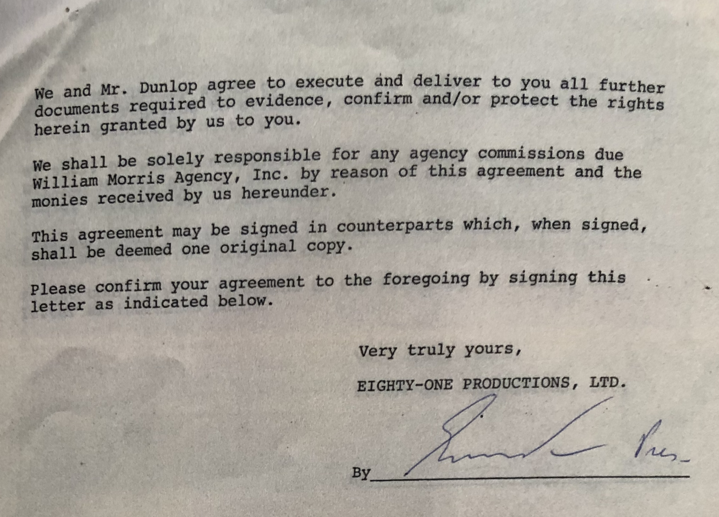 Original “Merlin” Contract – THE DOUG HENNING PROJECT