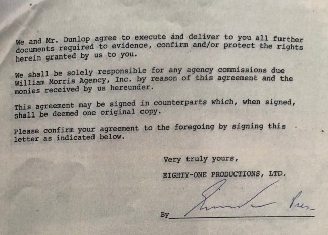 Original “Merlin” Contract – THE DOUG HENNING PROJECT