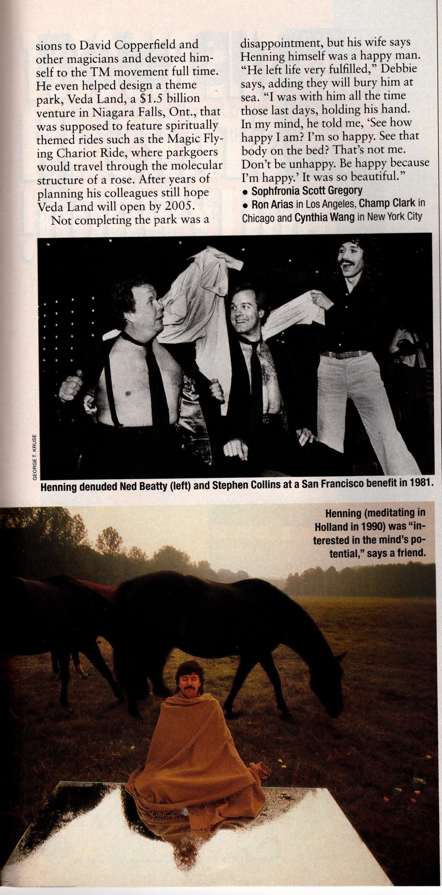 People Magazine-Doug Remembrance (2/21/2000) – THE DOUG HENNING PROJECT