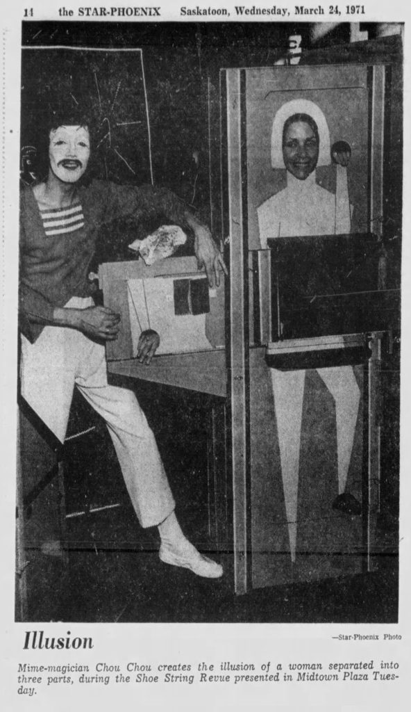 Doug as Chou Chou Article-3/24/71 Star-Phoenix – THE DOUG HENNING PROJECT